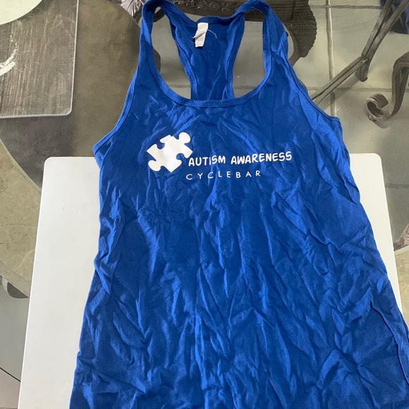 Tops | Cyclebar Blue Autism Tank | Poshmark